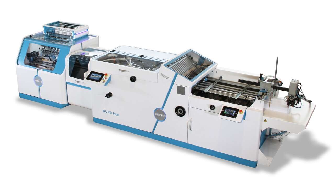 Smyth folding and sewing machine for digital print